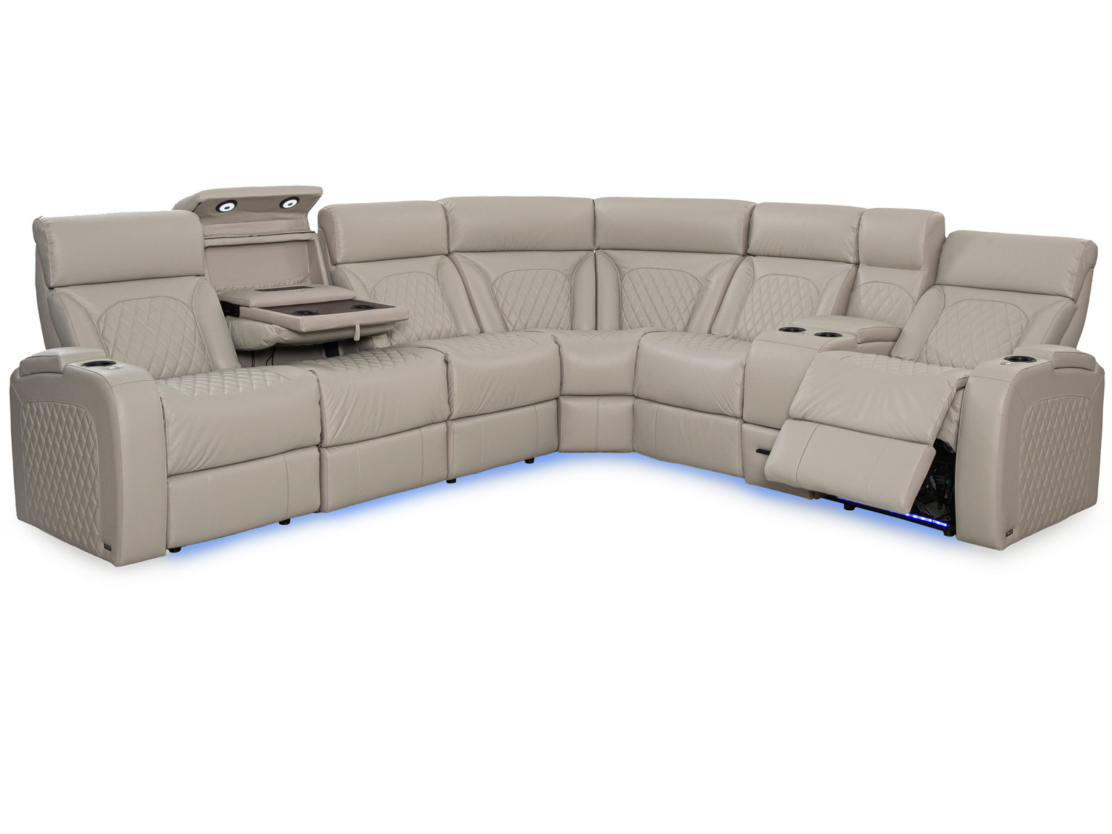 Bliss LHR Massage Sectional - SeatUp.com