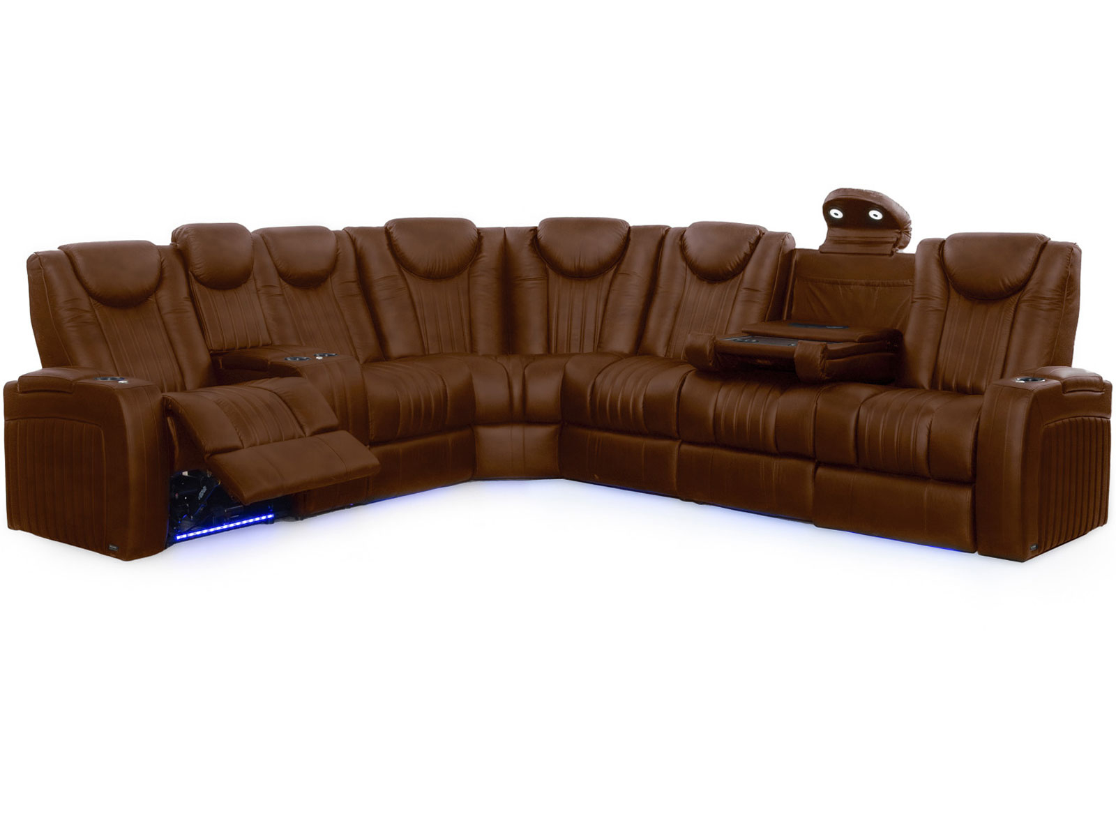 King LHR Max Massage Sectional - SeatUp.com